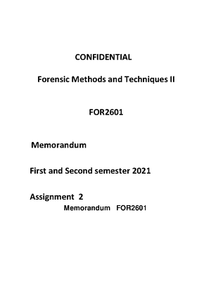 [Solved] literature there are several examples of very effective - Forensic methods and ...