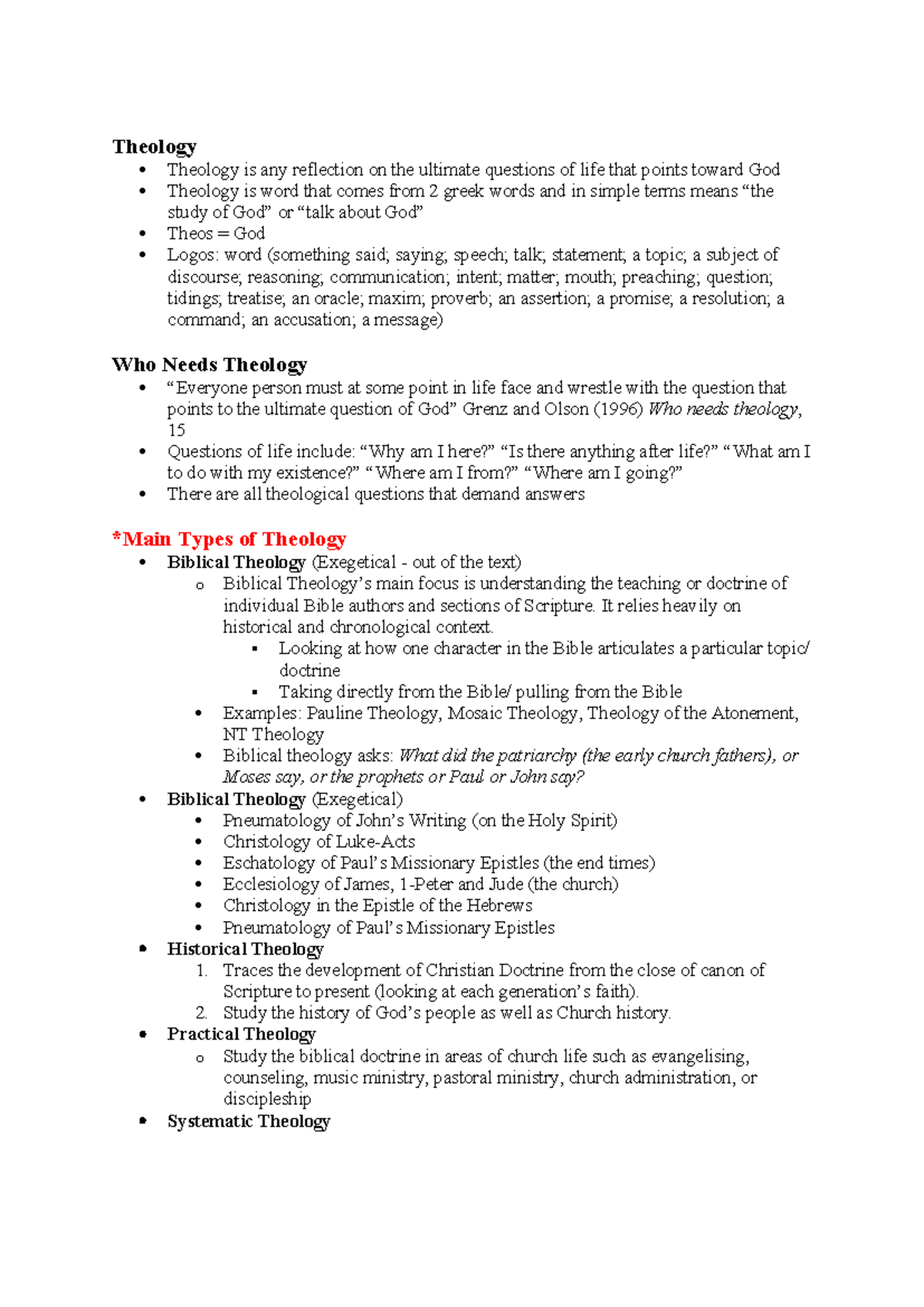 The Necessity of Theology: Understanding God and His Will (THEO 101 ...