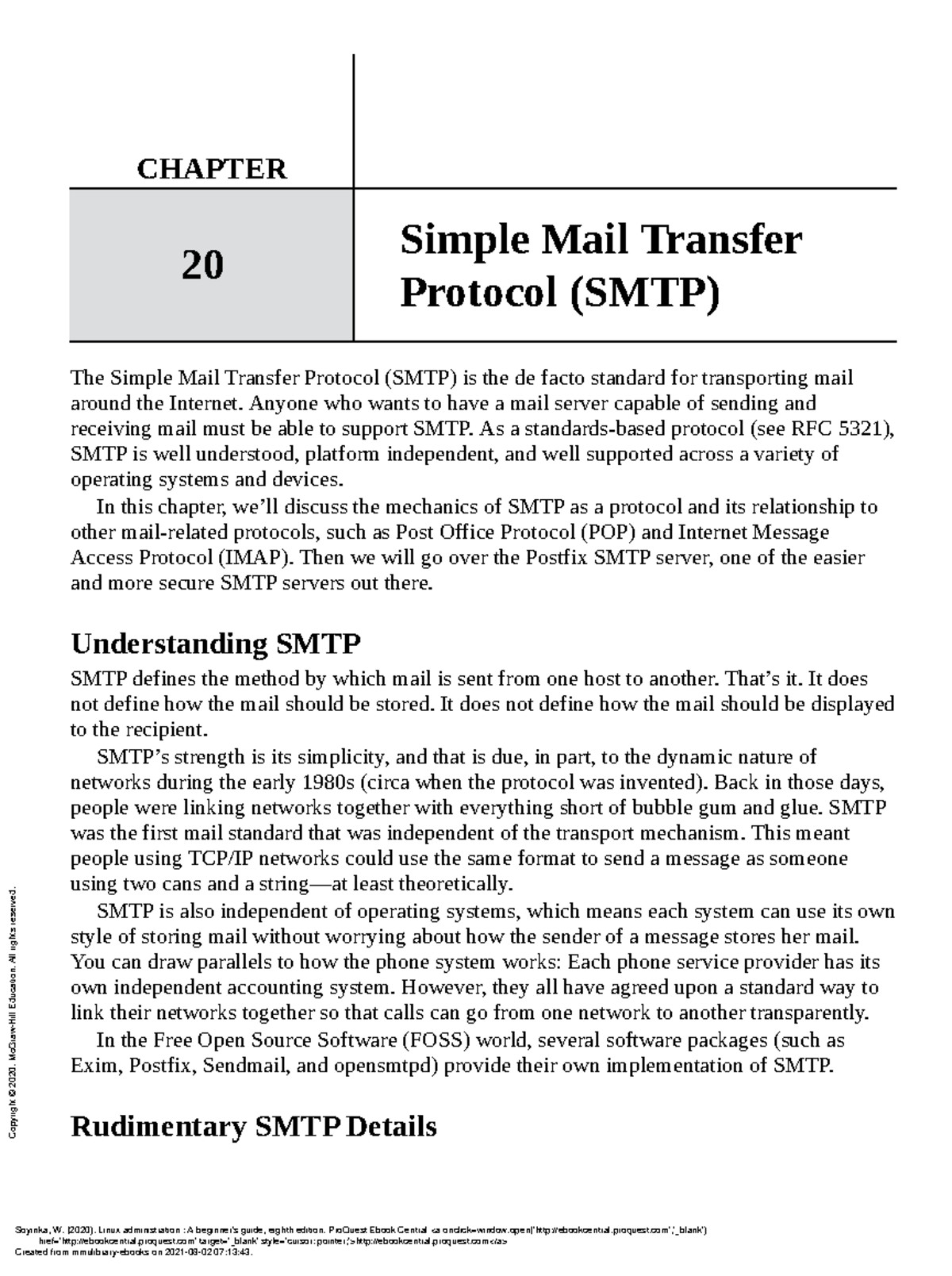 Lecture 06 - Overview of Simple Mail Transfer Protocol (SMTP) - Studocu
