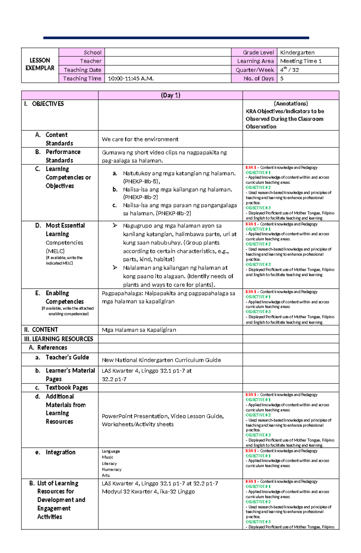 Deped Semi Detailed Lesson Plan Sle Pdf - Infoupdate.org