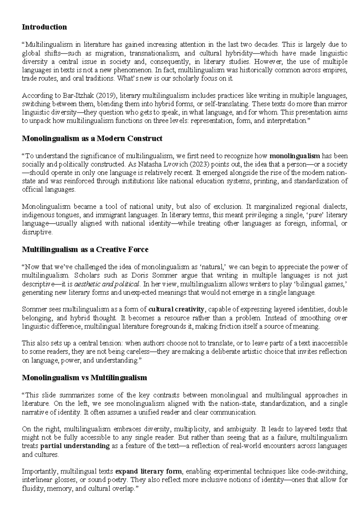 Literary Multilingualism: Insights and Innovations in Language Use ...