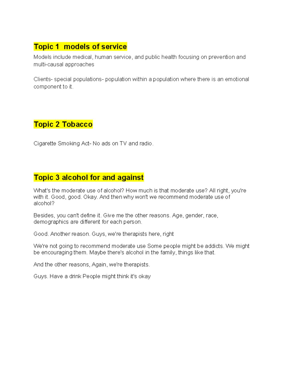 Human Services Overview: Models, Issues, and Client Perspectives (HS ...