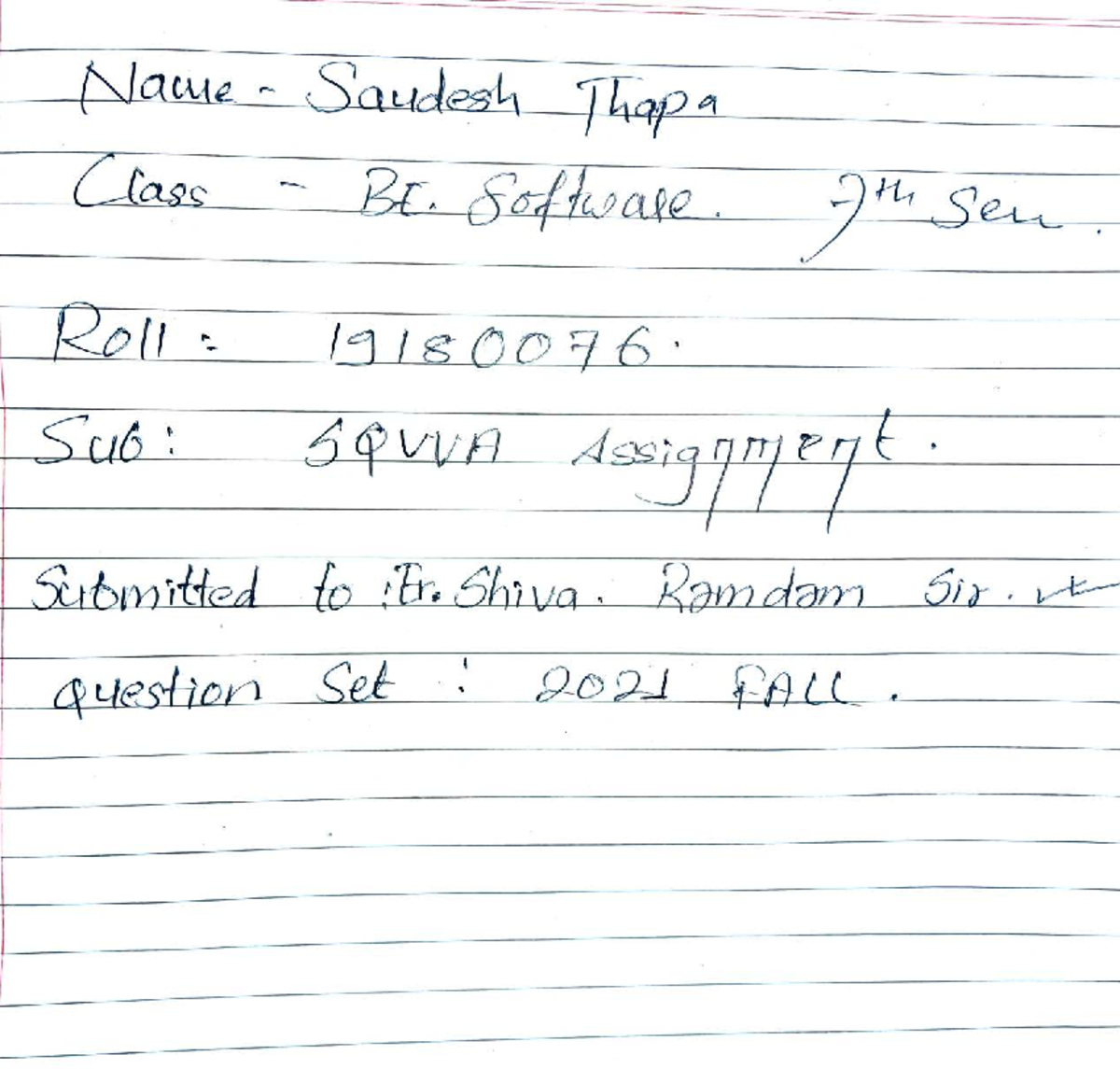 SQUVA Assignment: Error, Fault, and Failure Analysis - 2021 Fall - Studocu