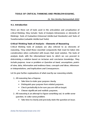 [Solved] Explain models of creative thinking - Critical and Creative ...