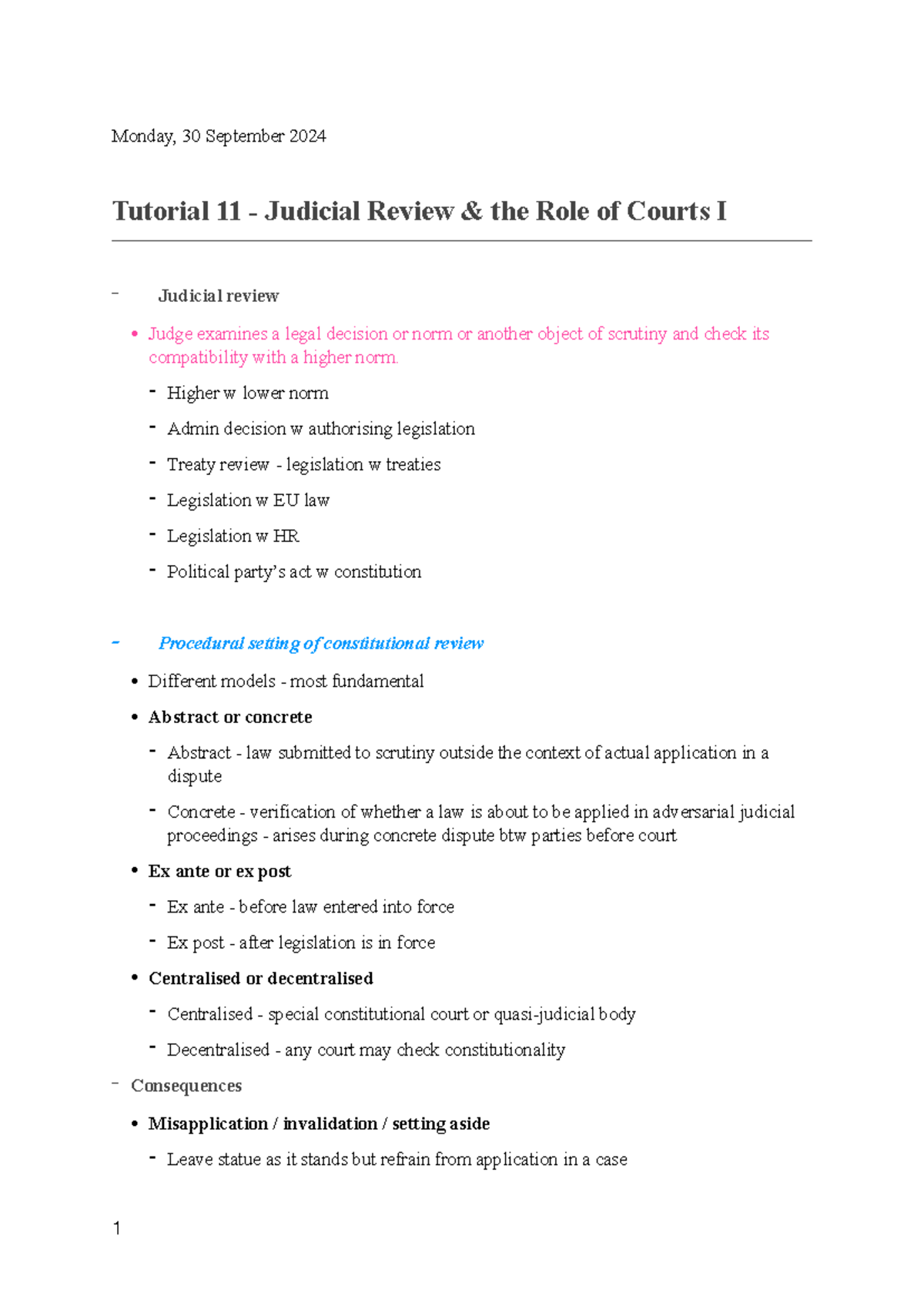 Tutorial 11:12 - Understanding Judicial Review & Court Roles in Law ...