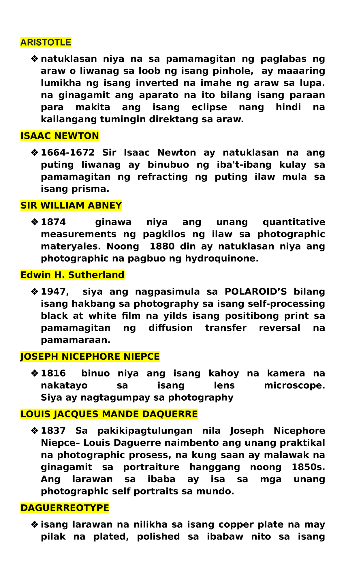 Explanation - None - ARISTOTLE natuklasan niya na sa pamamagitan ng paglabas ng araw o liwanag ...