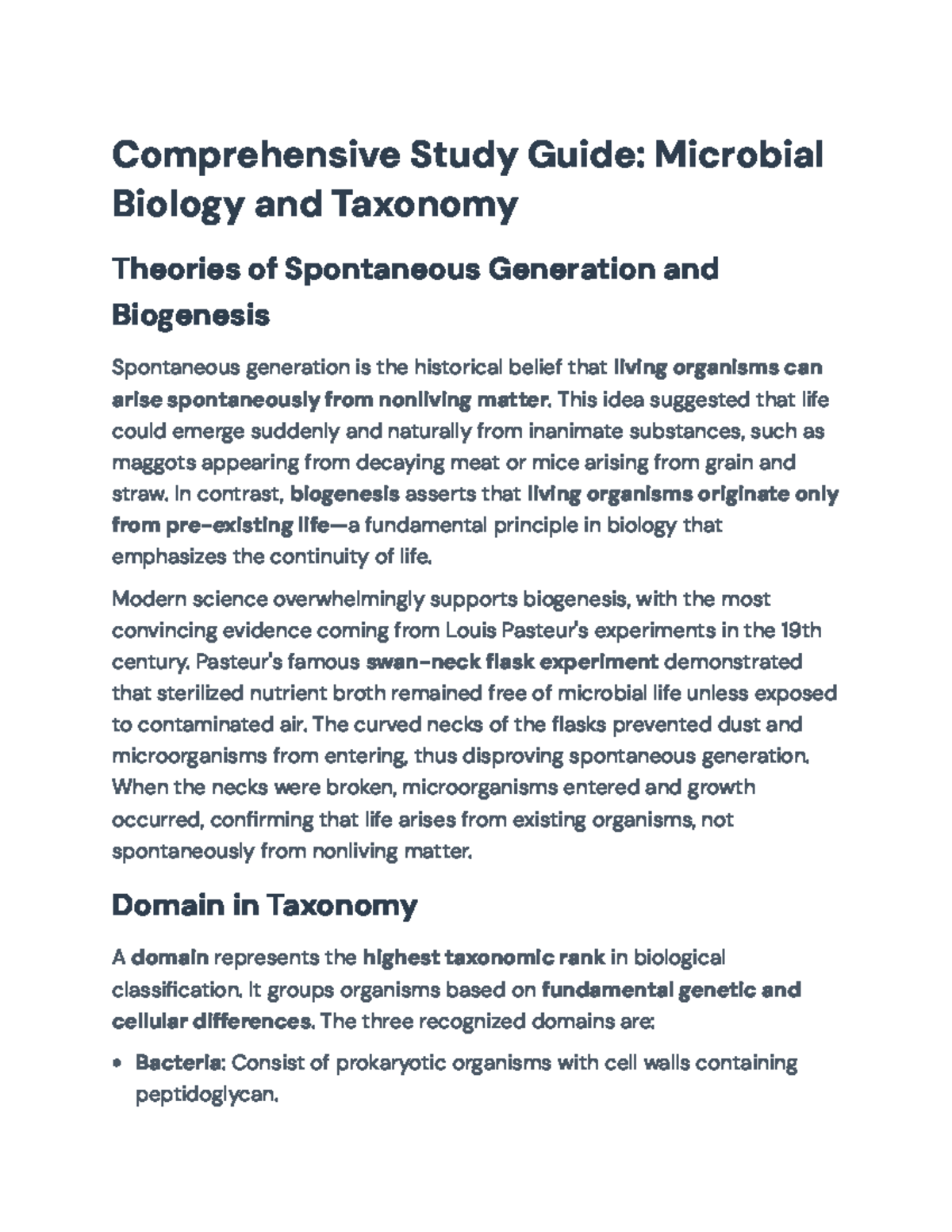 Comprehensive Study Guide: Microbial Biology & Taxonomy (BIO 101) - Studocu