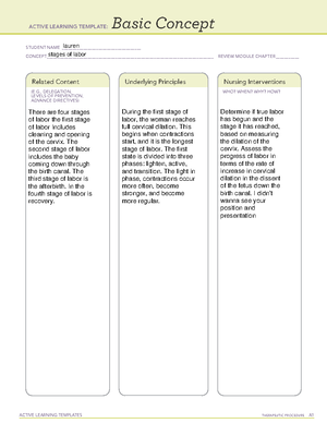 Pitocin-oxytocin - ATI active learning template - ACTIVE LEARNING ...