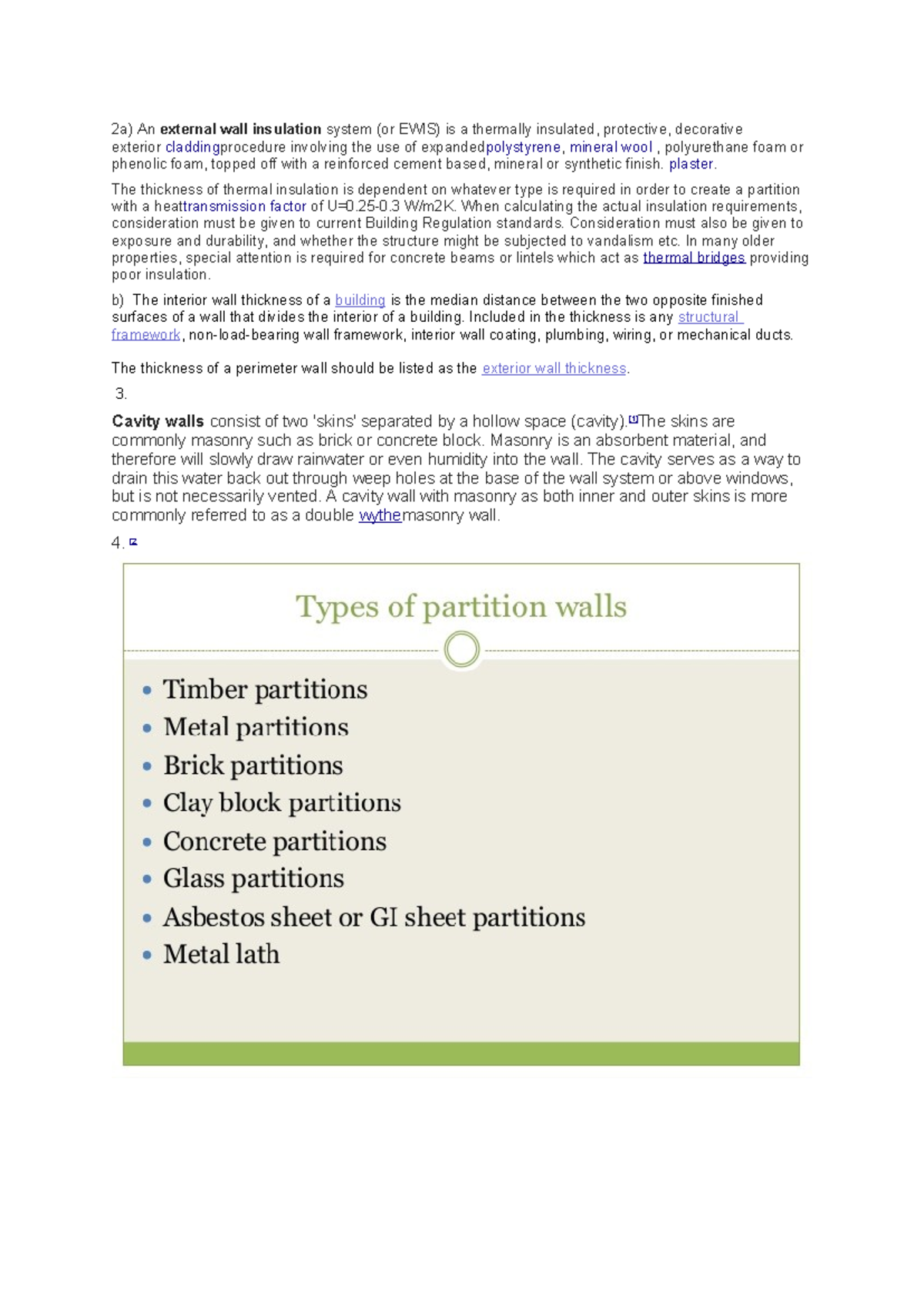 5 acoustics - ASW - 2a) An external wall insulation system (or EWIS) is ...
