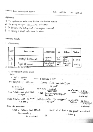 Chy3201 Organic chemistry I pre-lab module 4: Ir spectroscopy analysis ...