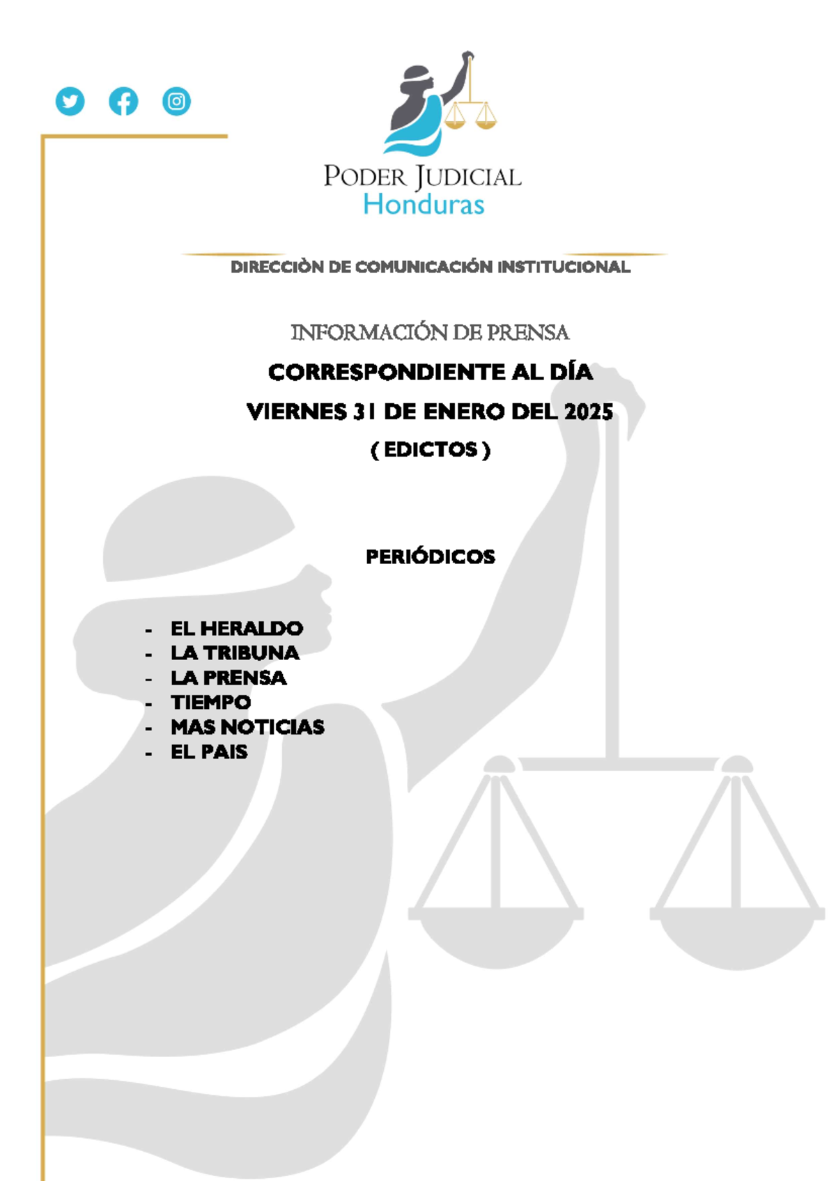Edictos PENALES - PODER JUDICIAL Honduras DIRECCIÓN DE COMUNICACIÓN ...