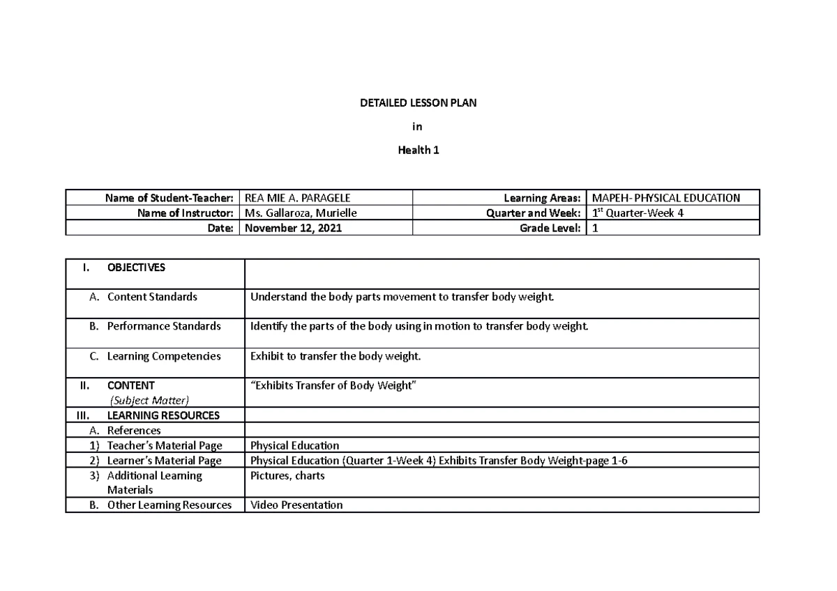 DLP- Health in Grade 4 - “ Safety Guidelines Before, During, After ...