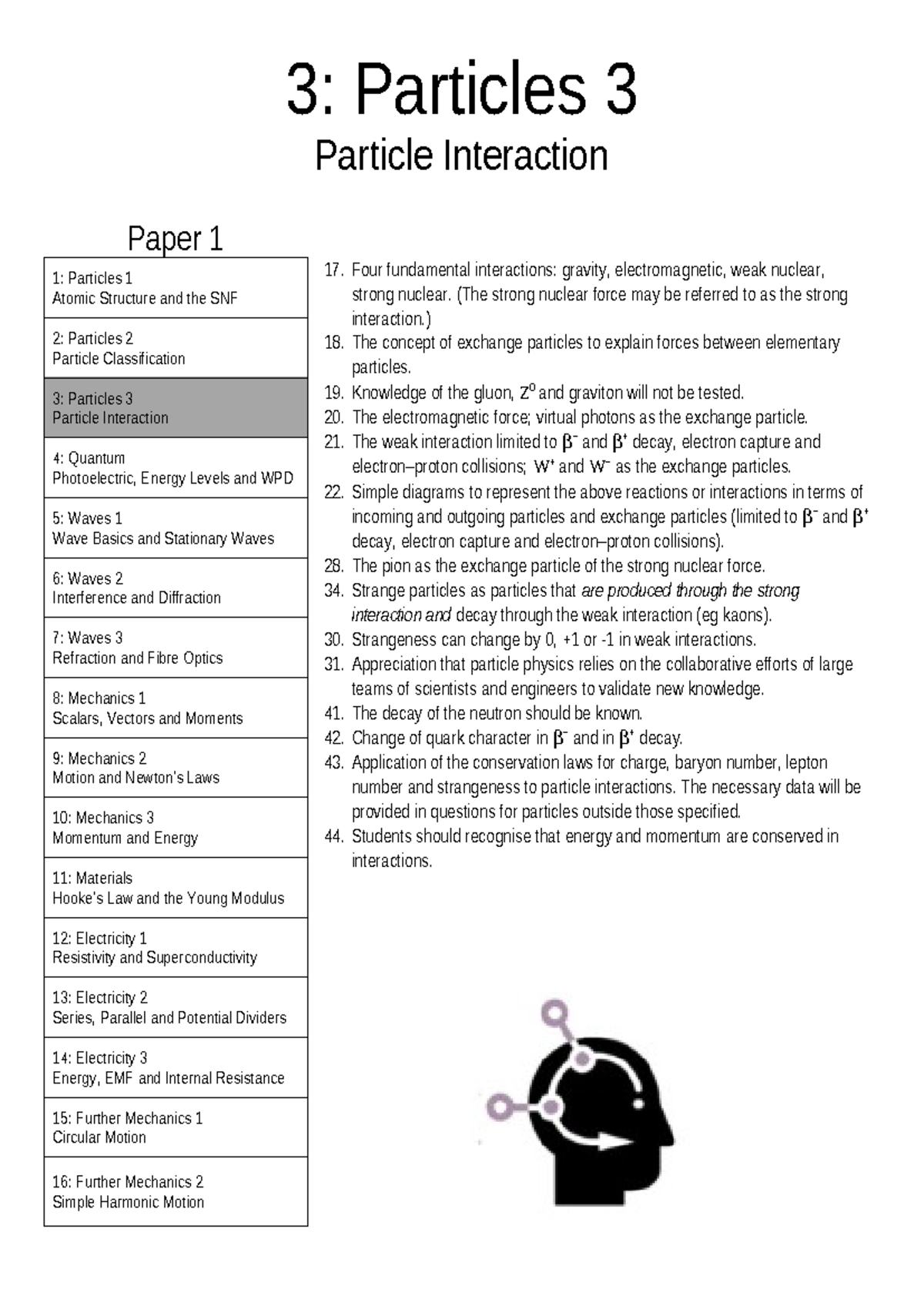 3: Particle Interaction and Exchange Particles - Practice Materials ...