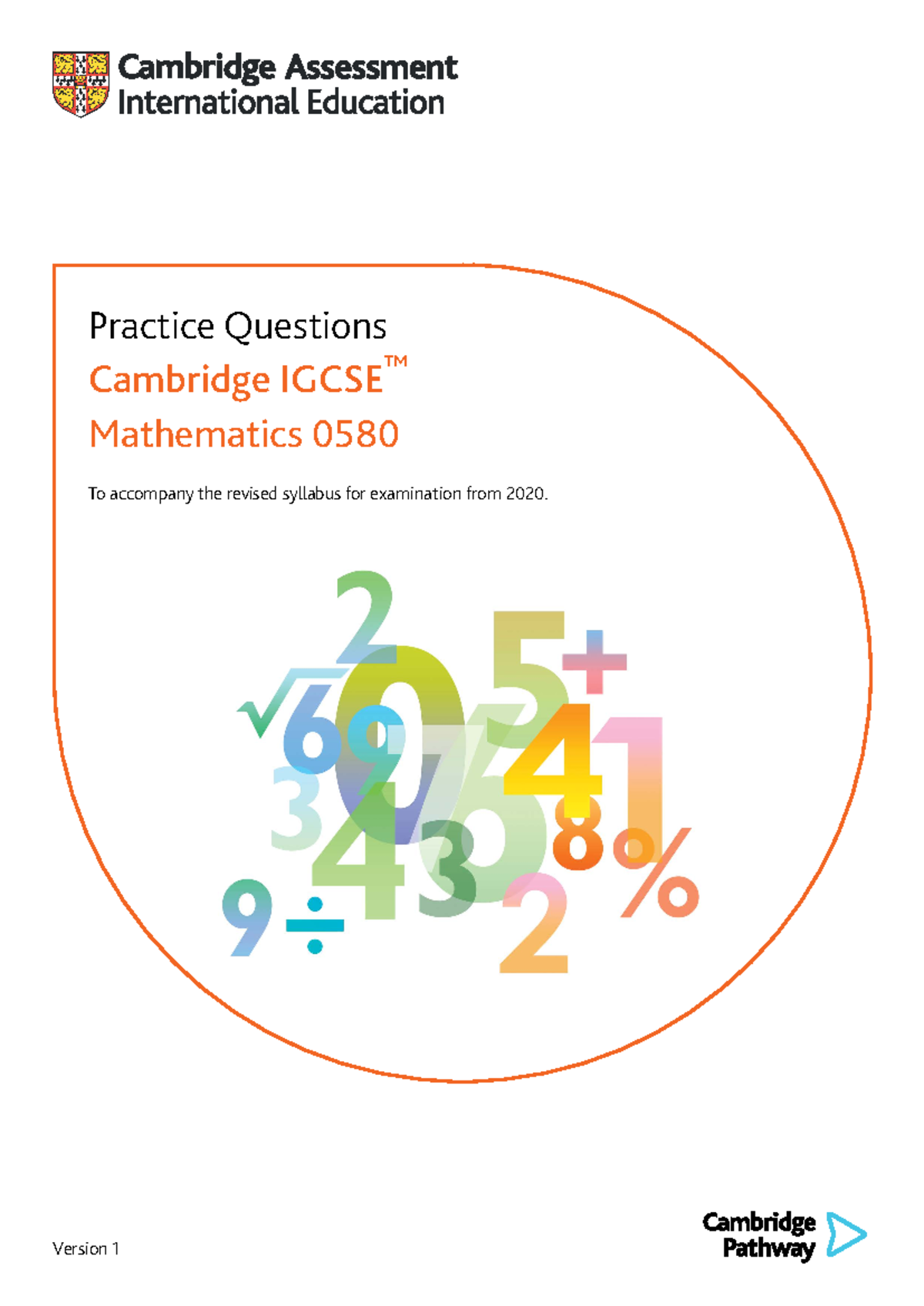 0580 Practice Questions (for examination from 2020) - Version 1 ...