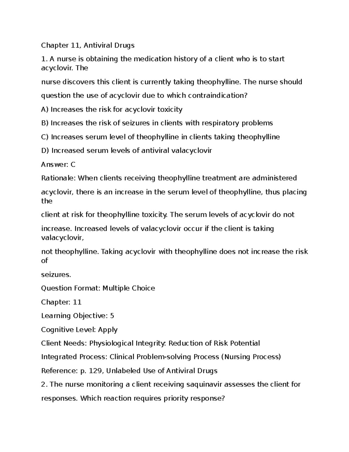 Chapter 11: Antiviral Drugs - Key Concepts and Nursing Considerations ...