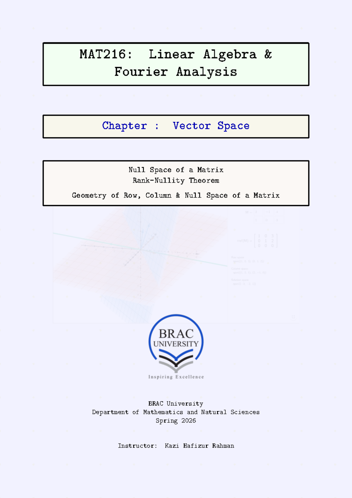 MAT216 Spring 26 lec 11 - fourier analysis notes KHZ - MATHEMATICS IV ...