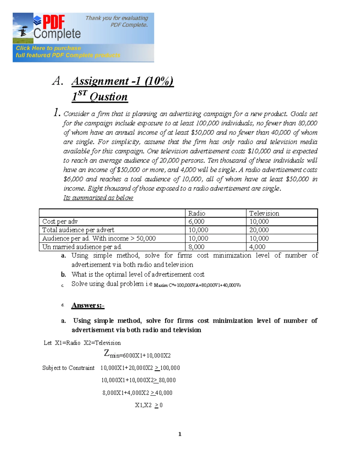 Marketing Assignment: Understanding the Marketing Mix - EX/1215 - Studocu