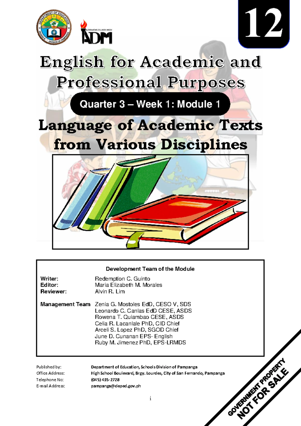 EAPP Melcs - Curriculum Guide - GRADE LEVEL: Grade 11/ SUBJECT: English ...