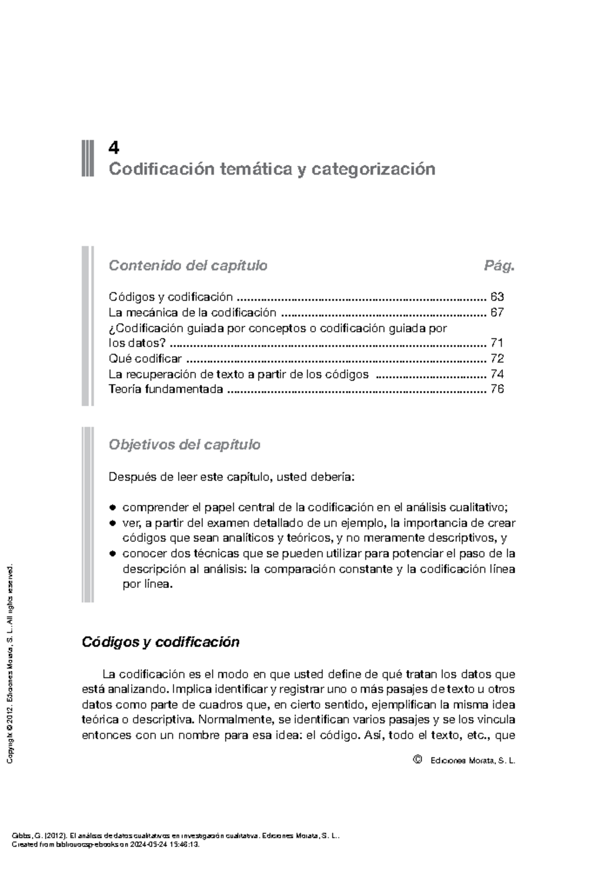 Análisis y Codificación Temática en Investigación Cualitativa (RES 101 ...