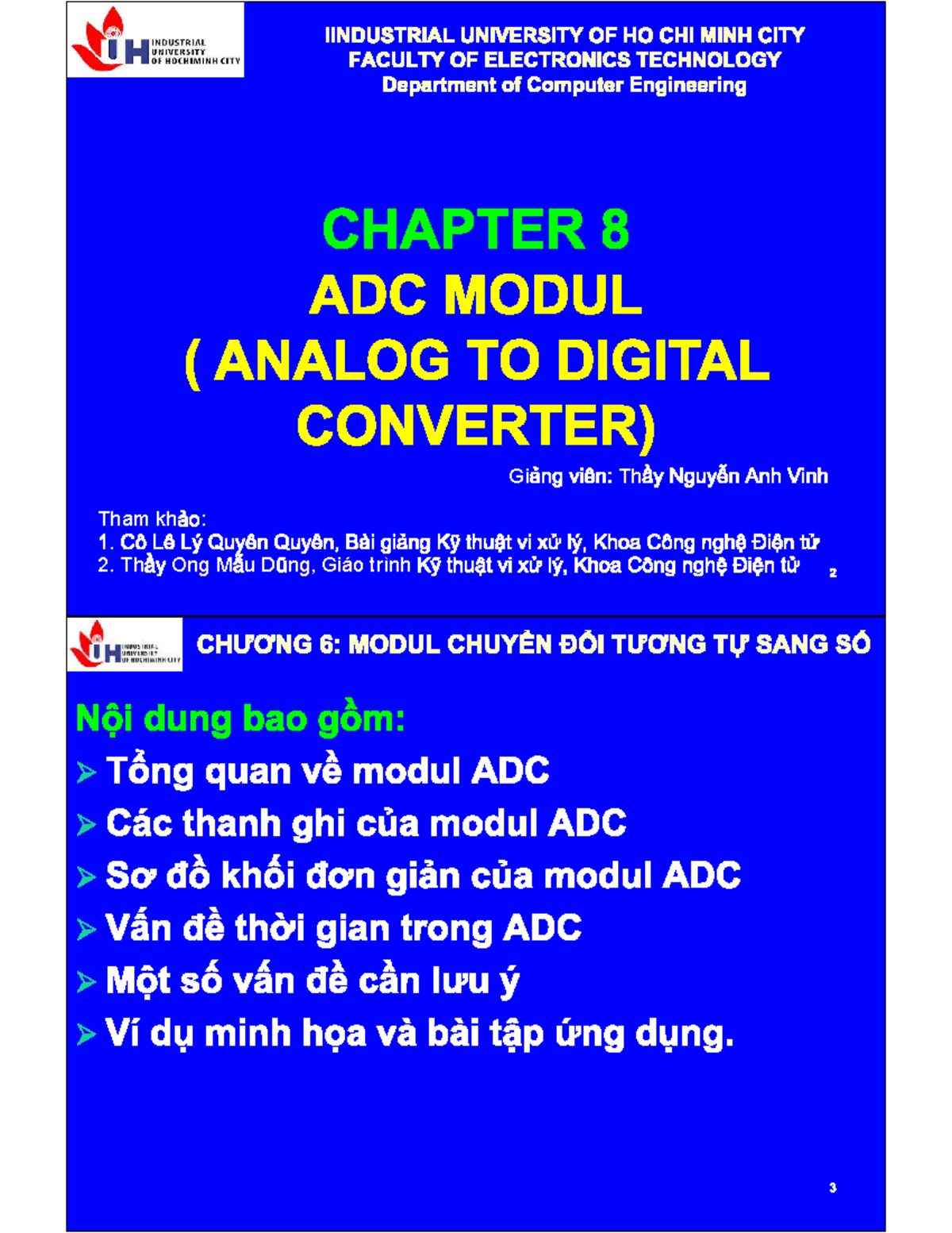 Slide Chapter 8 - Linh kiện điện tử - Gi Th Tham kh : 2. Th Ong M u D ng, Giáo trình - Studocu
