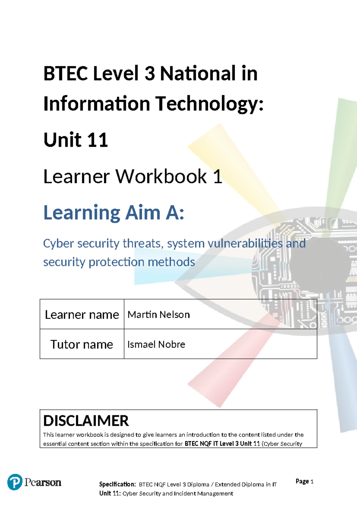 Unit 9 assignment 1 - Unit 9: IT Project Management Learning A: Investigate the principles and ...