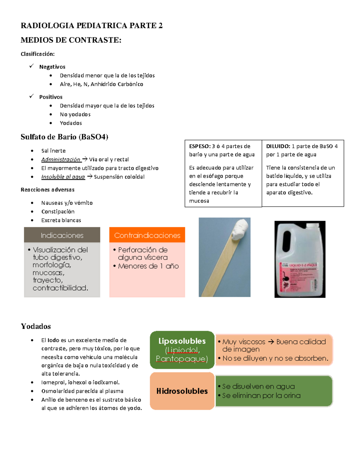 Radiología Pediátrica: Medios de Contraste y Procedimientos Esenciales ...