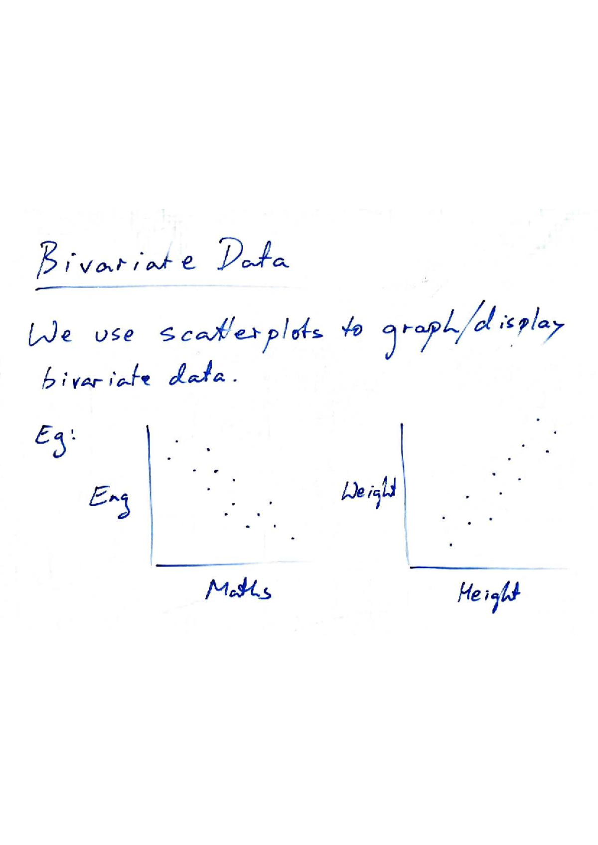 Scatterplots & Correlation: Bivariate Data Analysis - Studocu