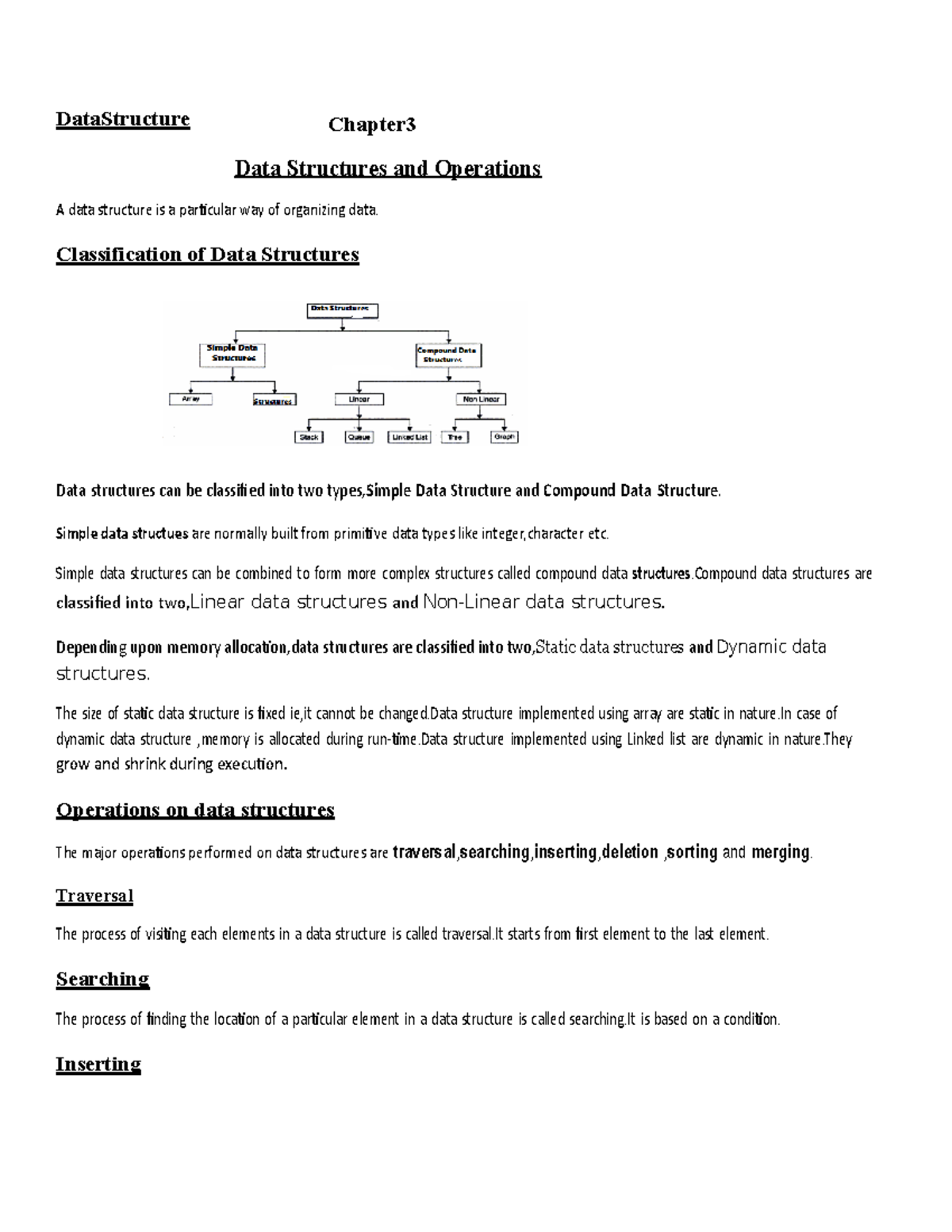 Plus two computer science chapter 3(study notes) - DataStructure ...
