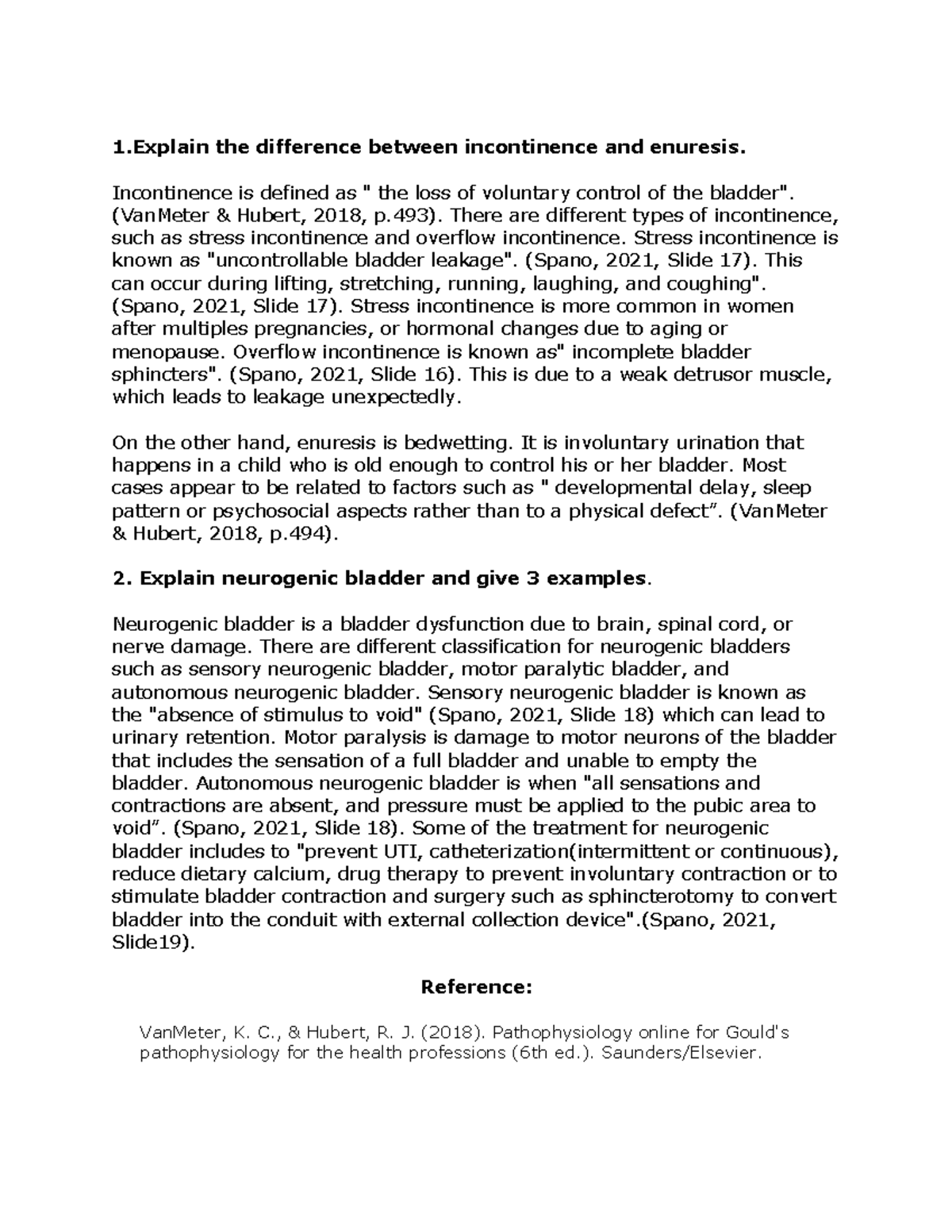 Urinary System Disorders: Incontinence, Enuresis & Neurogenic Bladder ...