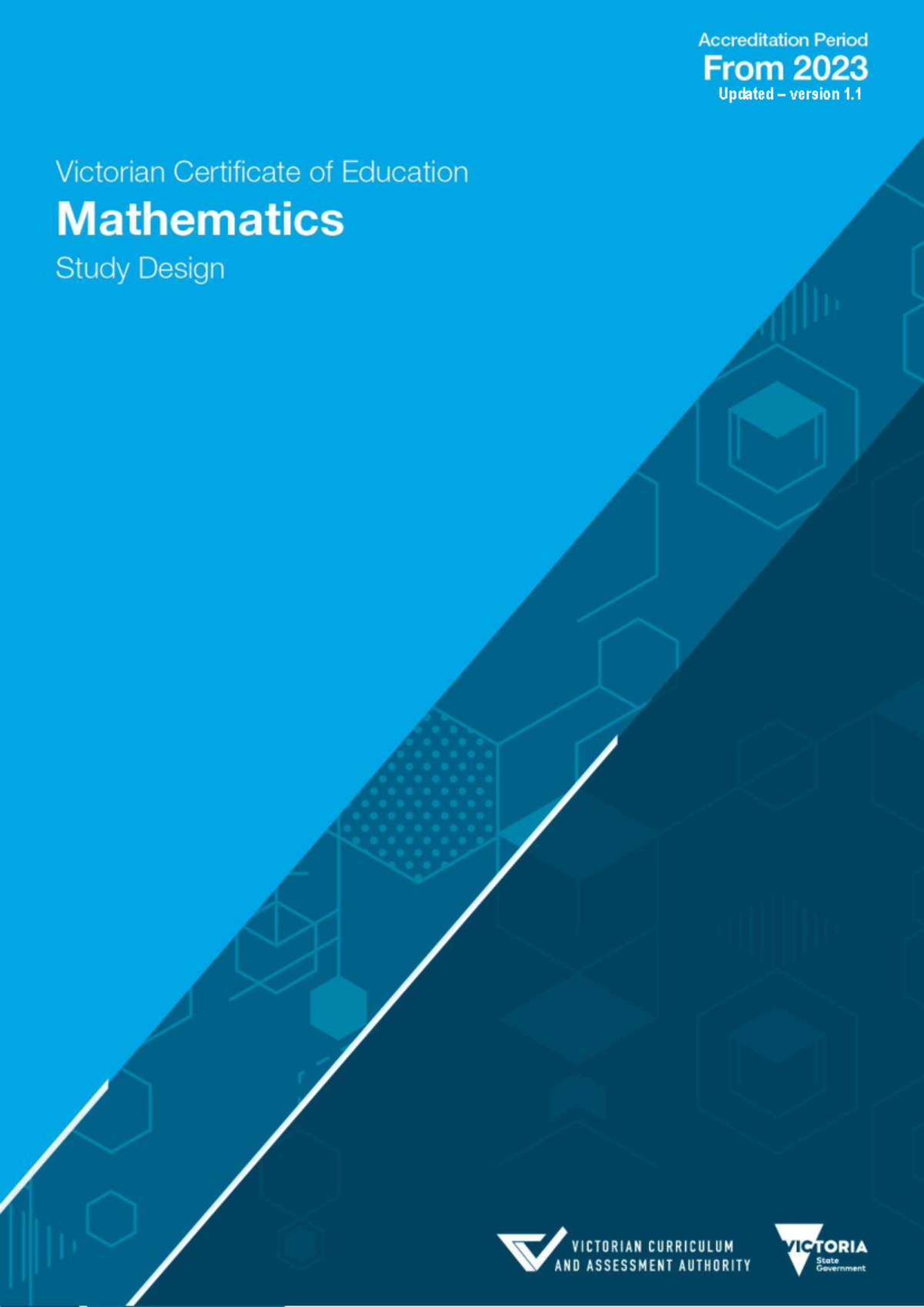 VCE Mathematics Study Design 2023: Key Updates and Amendments - Studocu