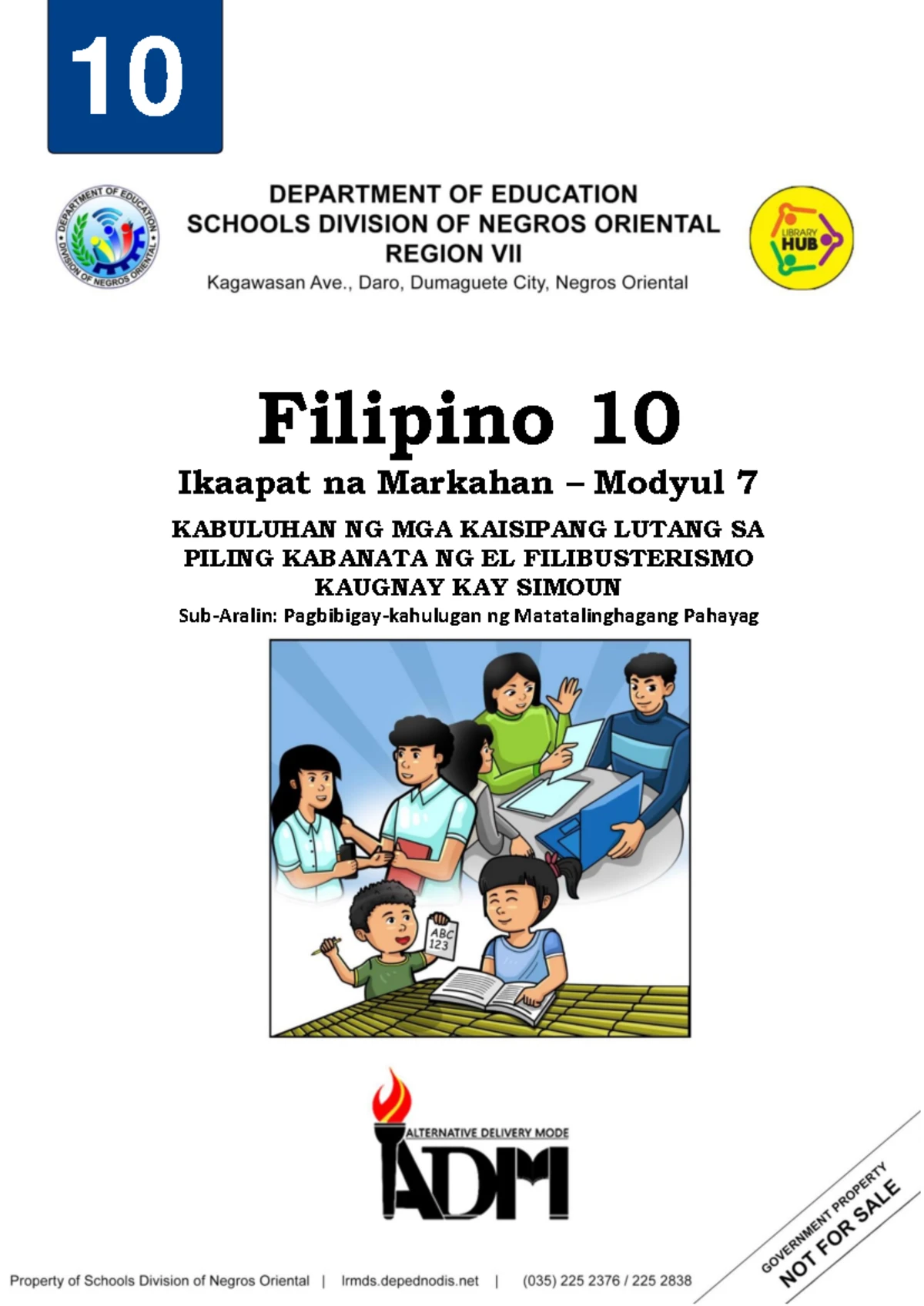 Filipino 10 Module 4 Quarter 1 Edited - 10 Filipino Unang Markahan ...