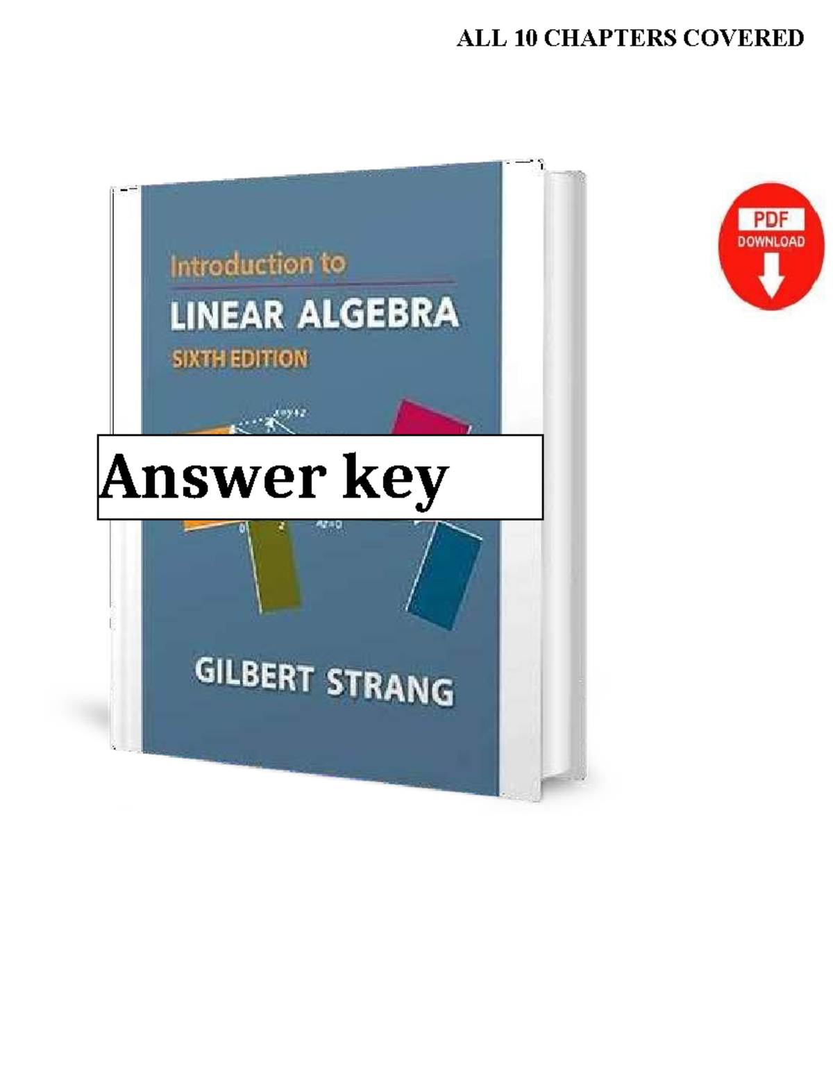 Answer Key: Solutions to Exercises from Linear Algebra (6th Ed.) by ...