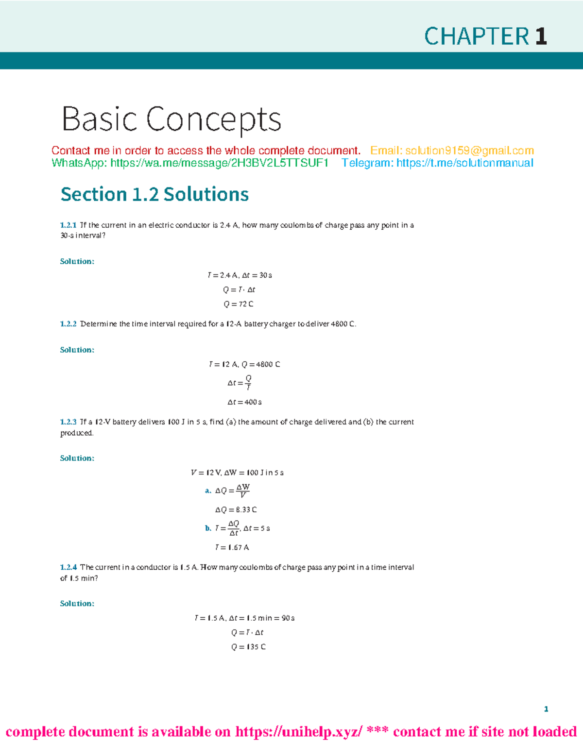 Title: Solutions to Selected Problems from Basic Engineering Circuit Analysis (12th Ed) - Studocu