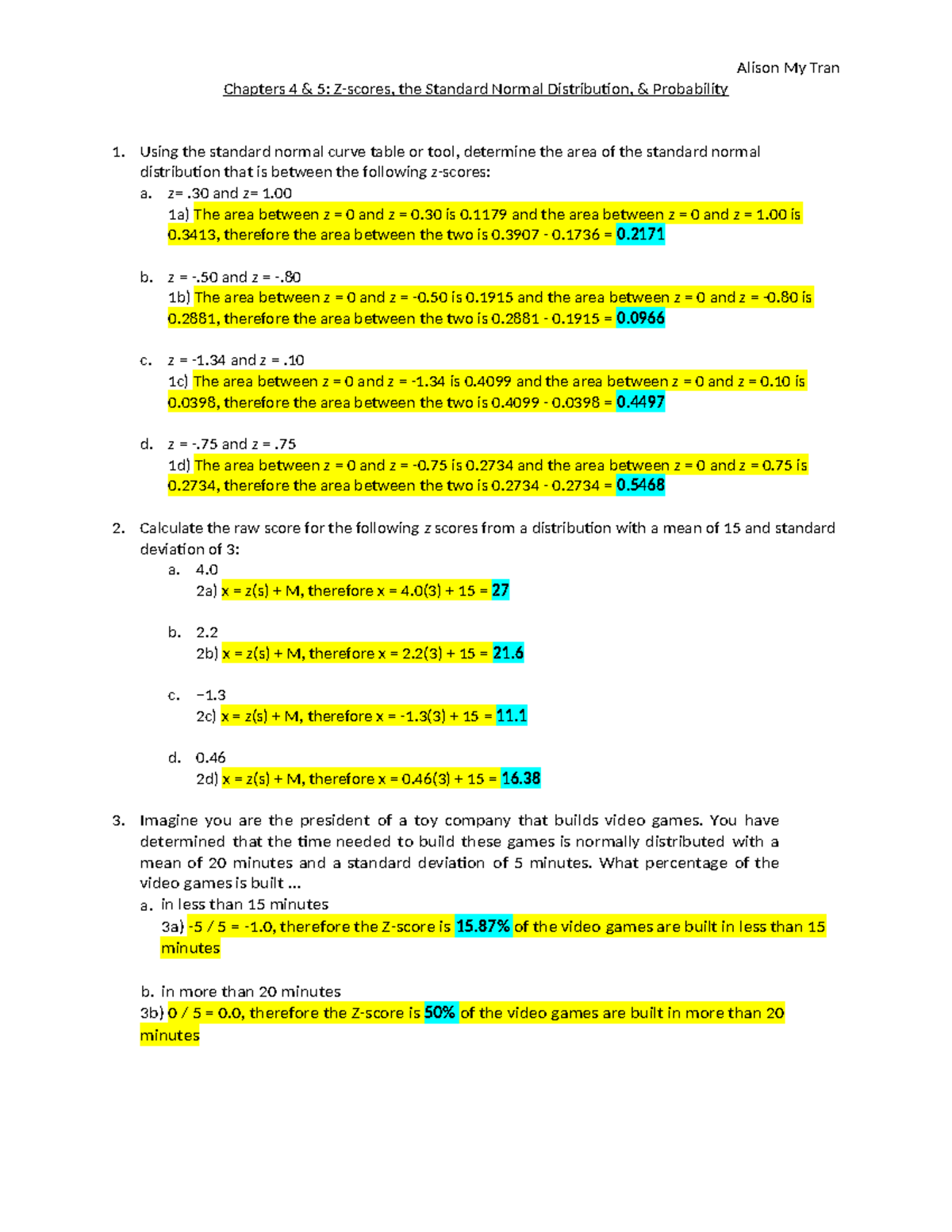 Chapters 4-5: Standard Normal Distribution & Probability Analysis - Studocu