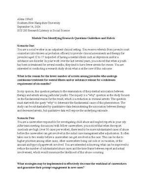 CJ 315 Project Three - coursework assignments - Alexa ONeill Southern ...