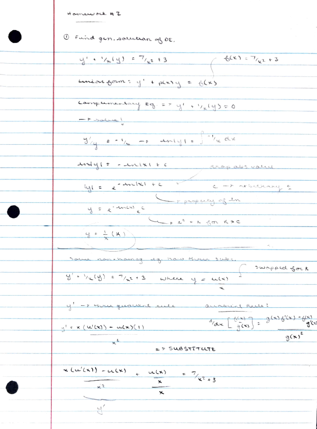 MATH 266 - Homework #2 - • - ~~"\1-1.A....""-'-.-J. ".:-1 I= '1 ...