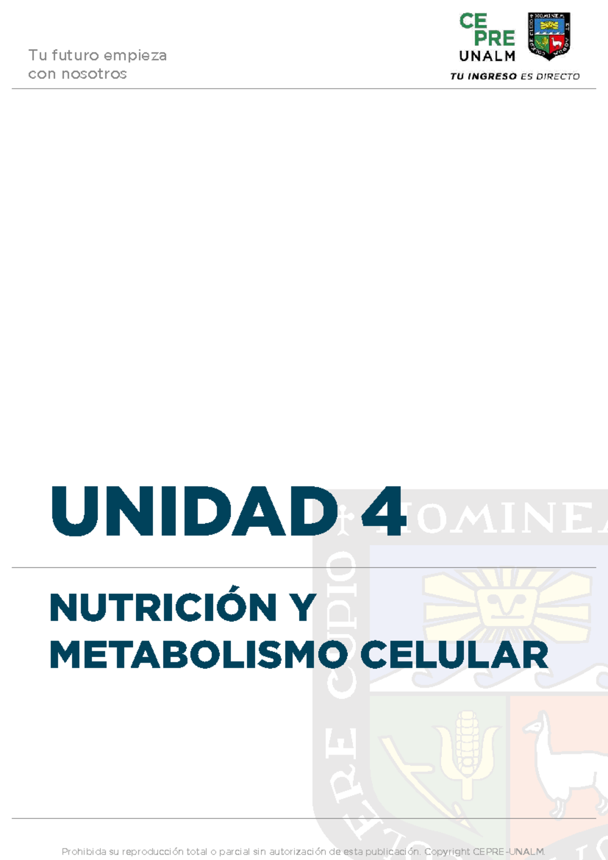 Bio4 - MATERIAL DE BIOLOGIA DE LA CEPREUNALM - Tu futuro empieza con ...