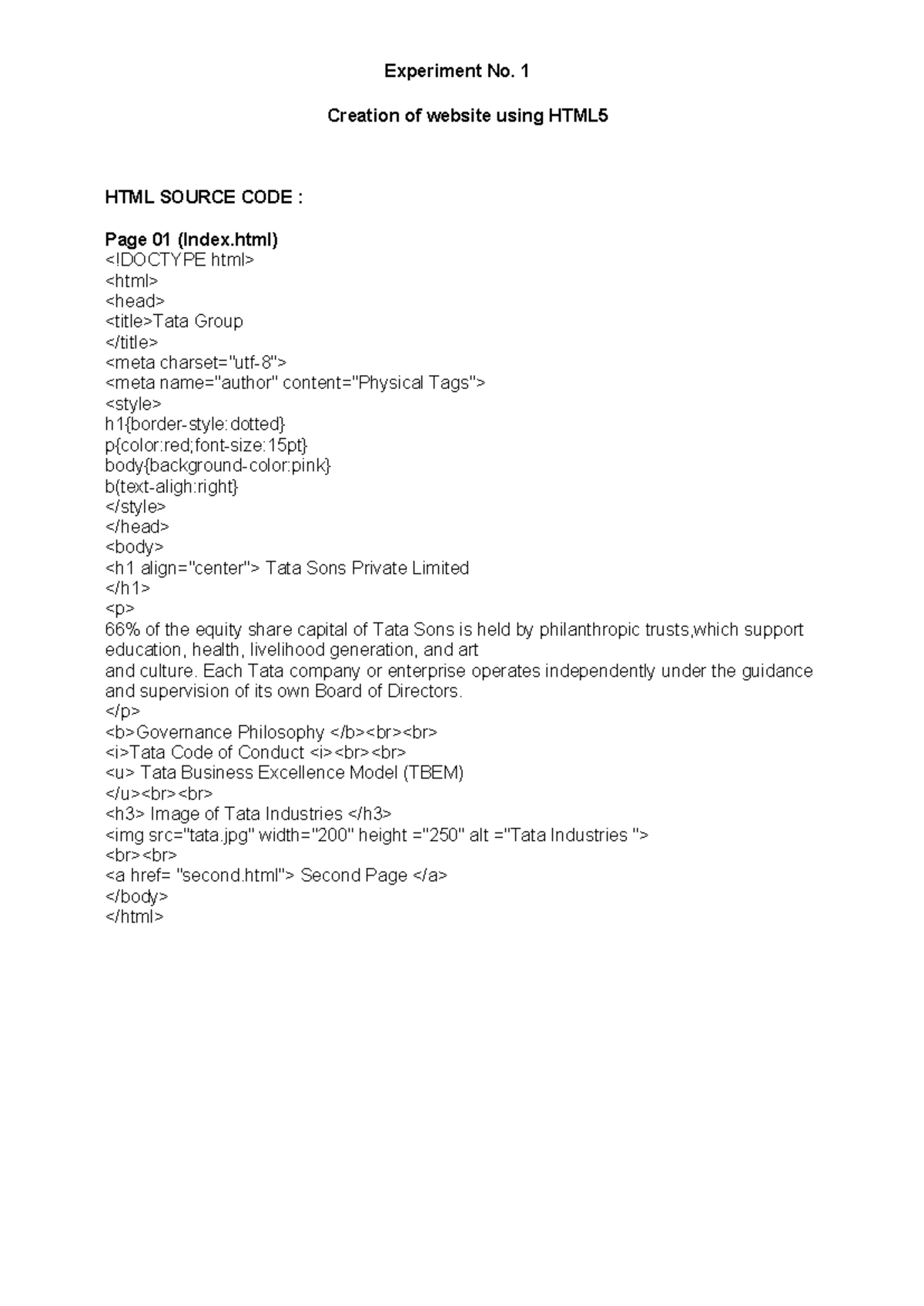 Practical 12TH Sci IT - Website Creation and JavaScript Programs - Studocu