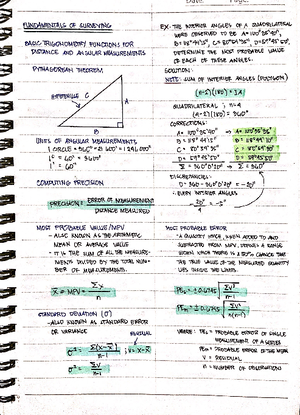 Surveying Notes Principles Only - SURVEYING MIDTERMS ELEMENTARY ...