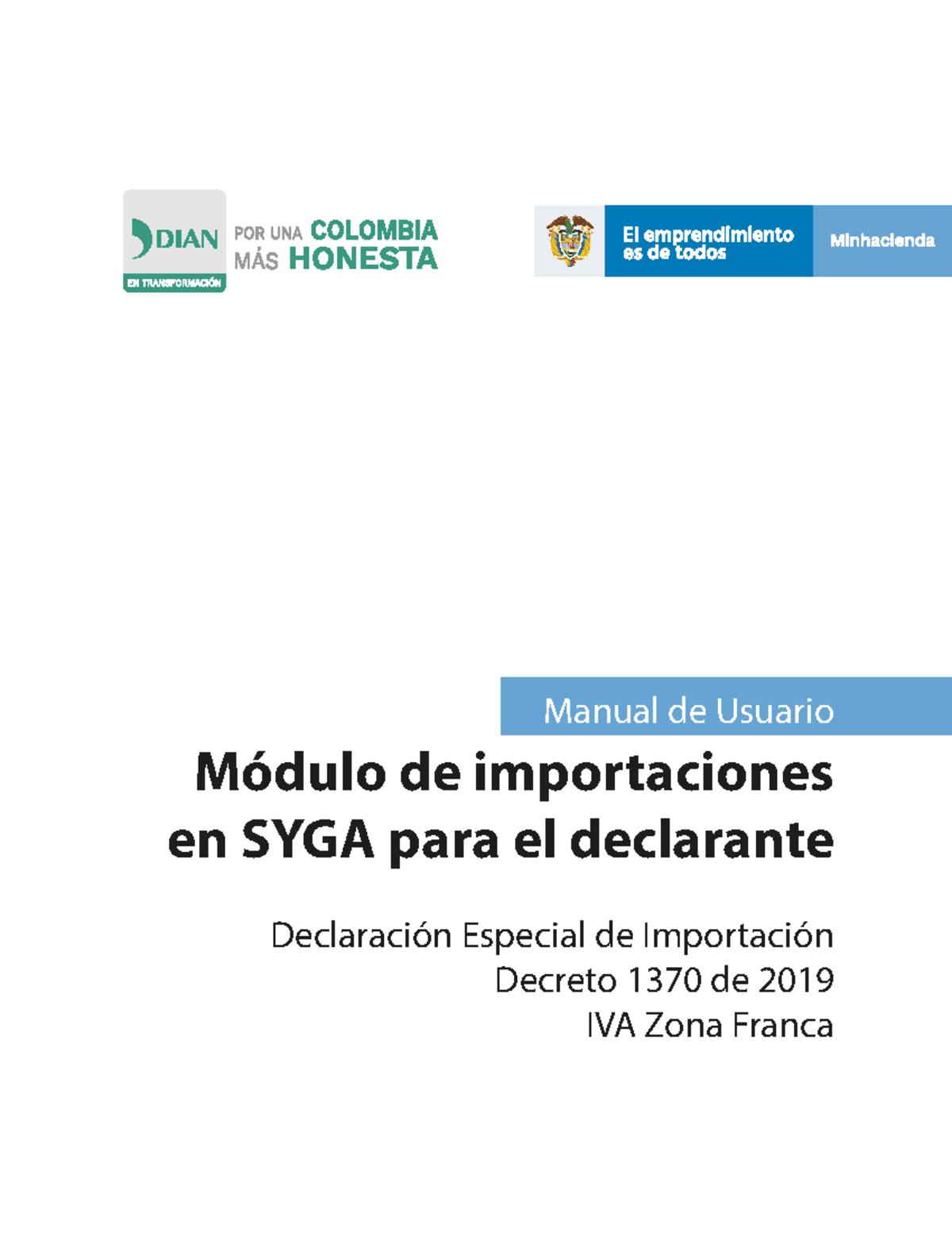 Manual de Usuario del Módulo de Importaciones SYGA V3 2023 - Studocu