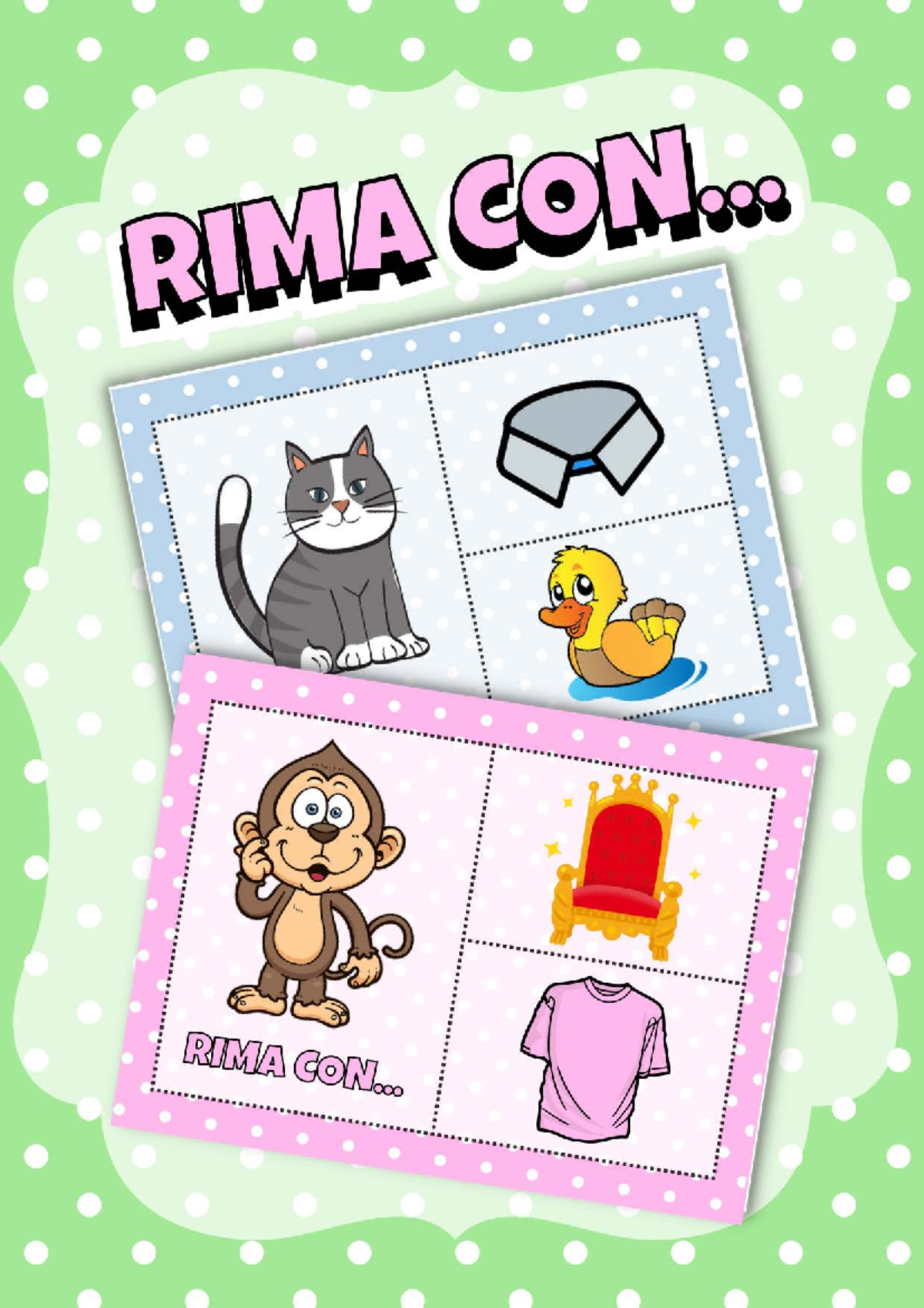 RIMA CON - Material Didáctico para Aprendizaje Infantil - Studocu