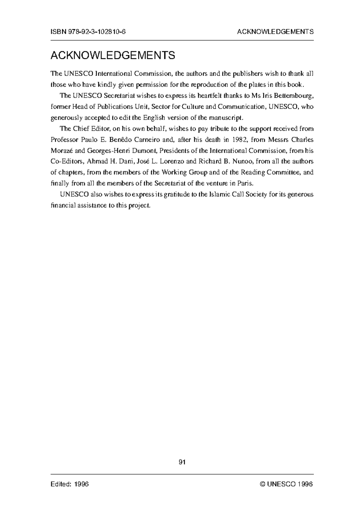 ISBN Tables of Contents: Acknowledgements and Prehistory Overview - Studocu