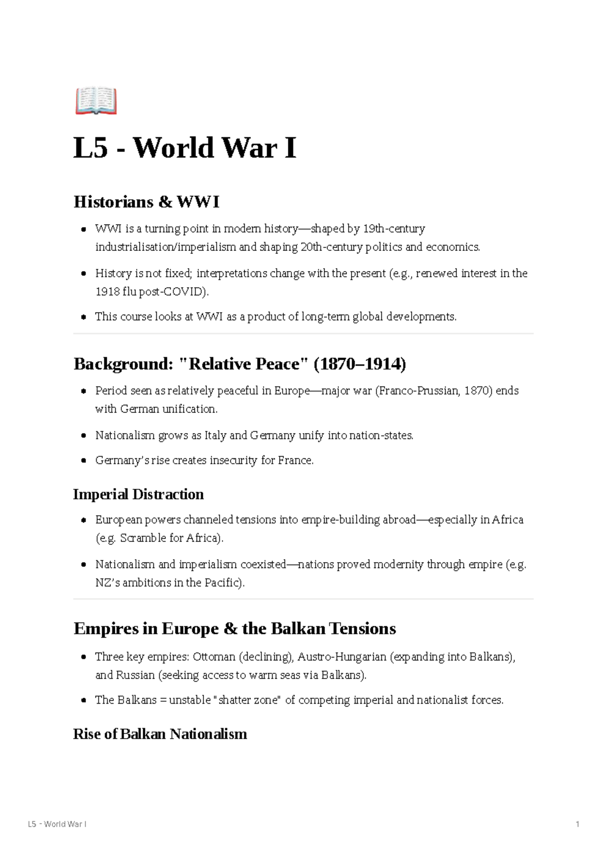 HIST102-L5: Lecture 5 - The Impact of WWI on Modern Politics and ...