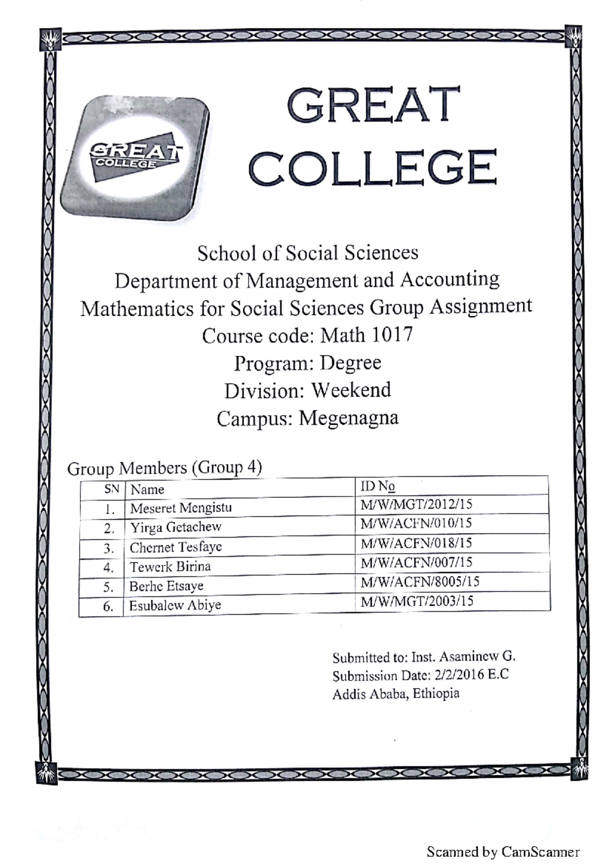 Mathematics group - Mathematics for Natural Sciences - Studocu