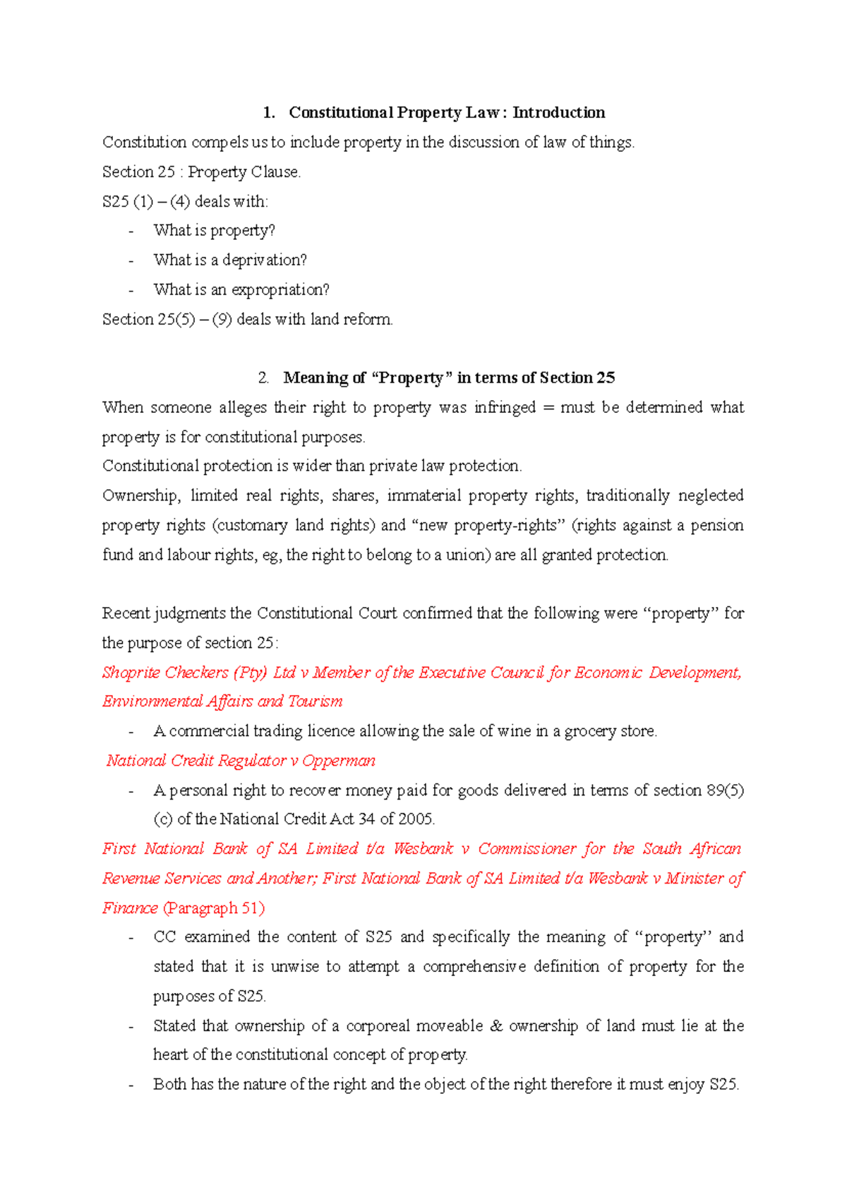 Constitutional Property Law: Understanding Section 25 & Case Analysis ...