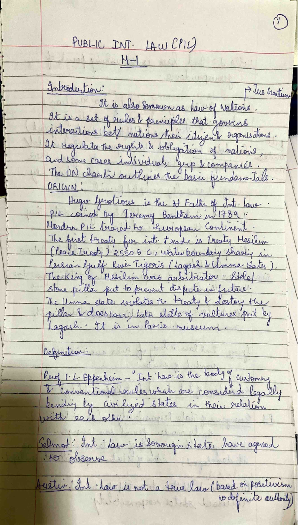 PIL MOD 1 - Final Exam Study Notes and Review - Studocu