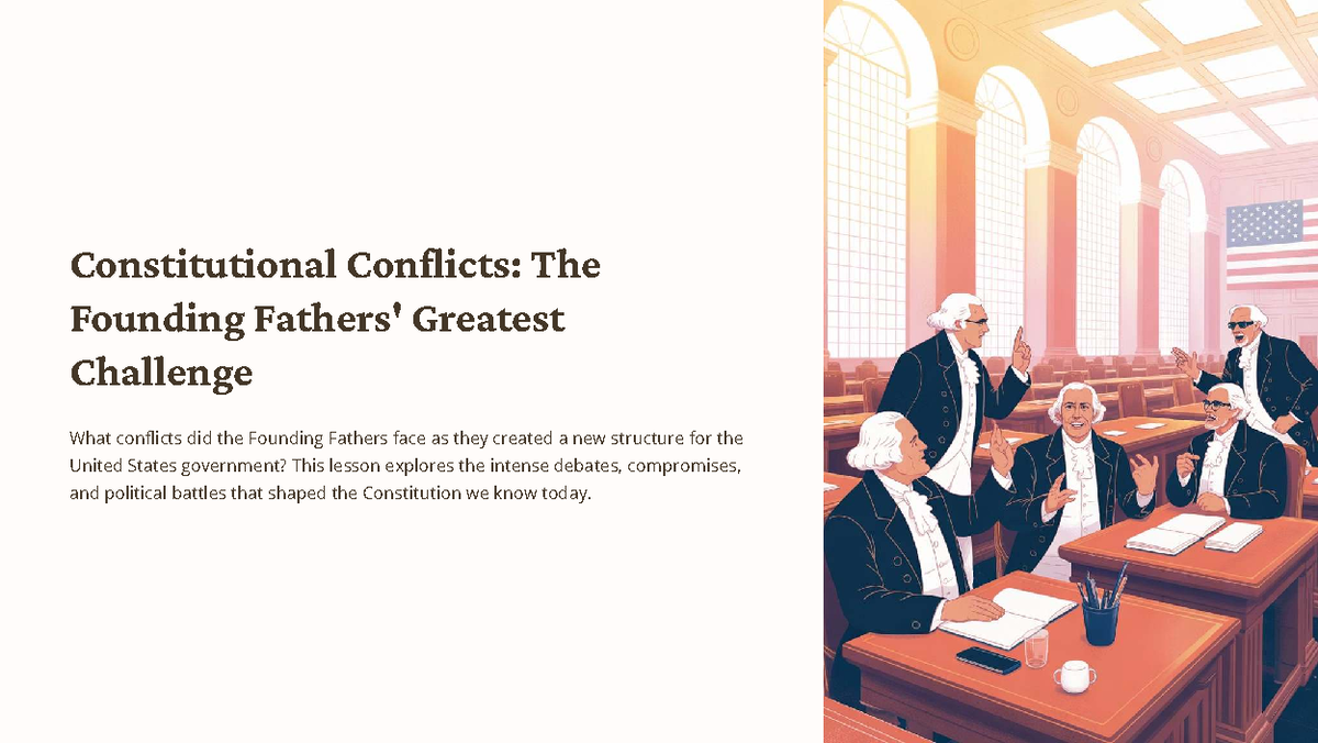 Constitutional Conflicts: Founding Fathers' Challenges in U.S ...