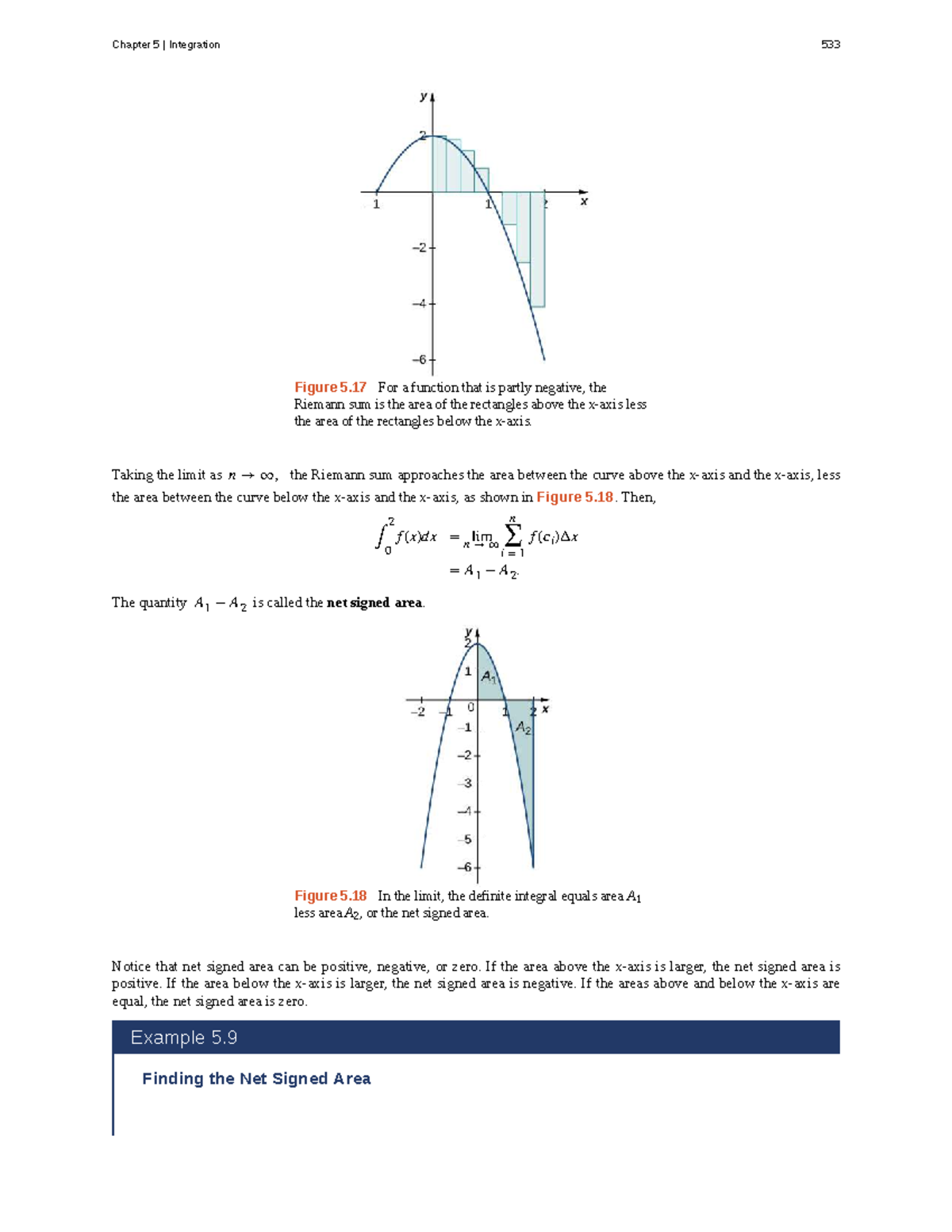 Chapter 5: Integration and Net Signed Area - Calculus 533 - Studocu
