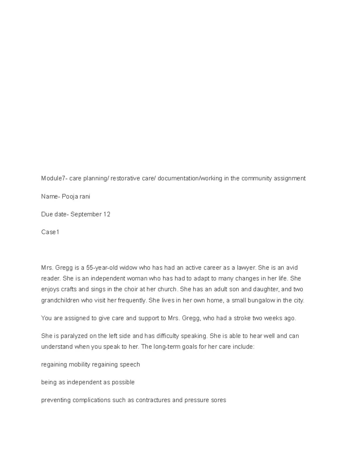 PSW 3 - Exam Notes on Caregiver Techniques and Medical Terms - Studocu