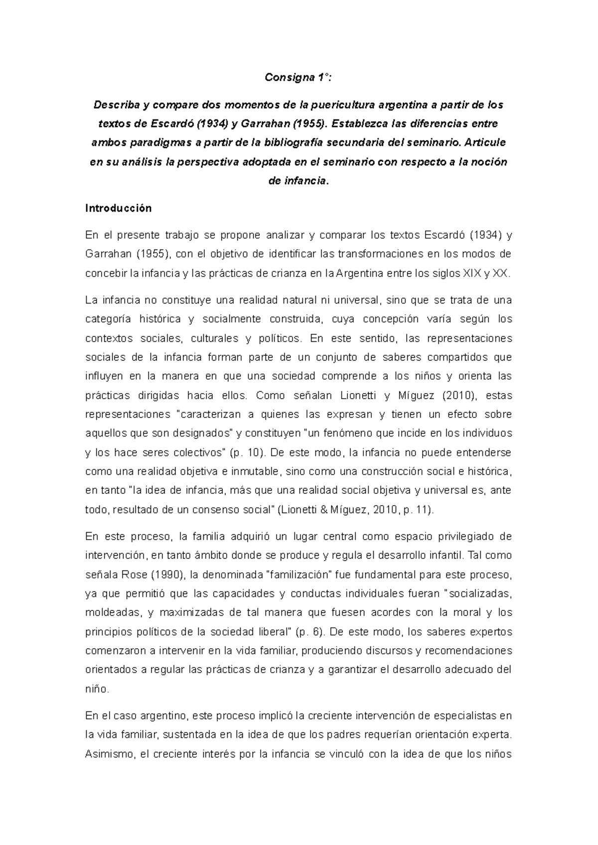 Historia del Desarrollo de la Puericultura en Argentina: Análisis de ...